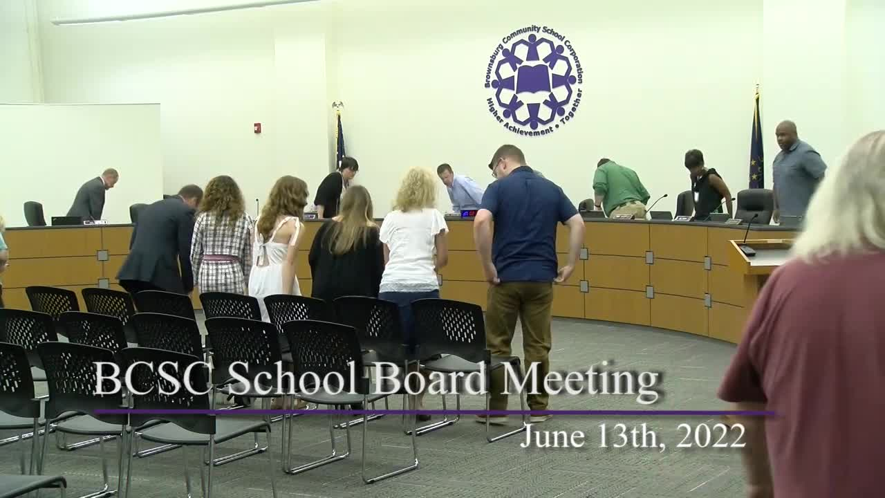 BCSC School Board Meeting: June 13, 2022